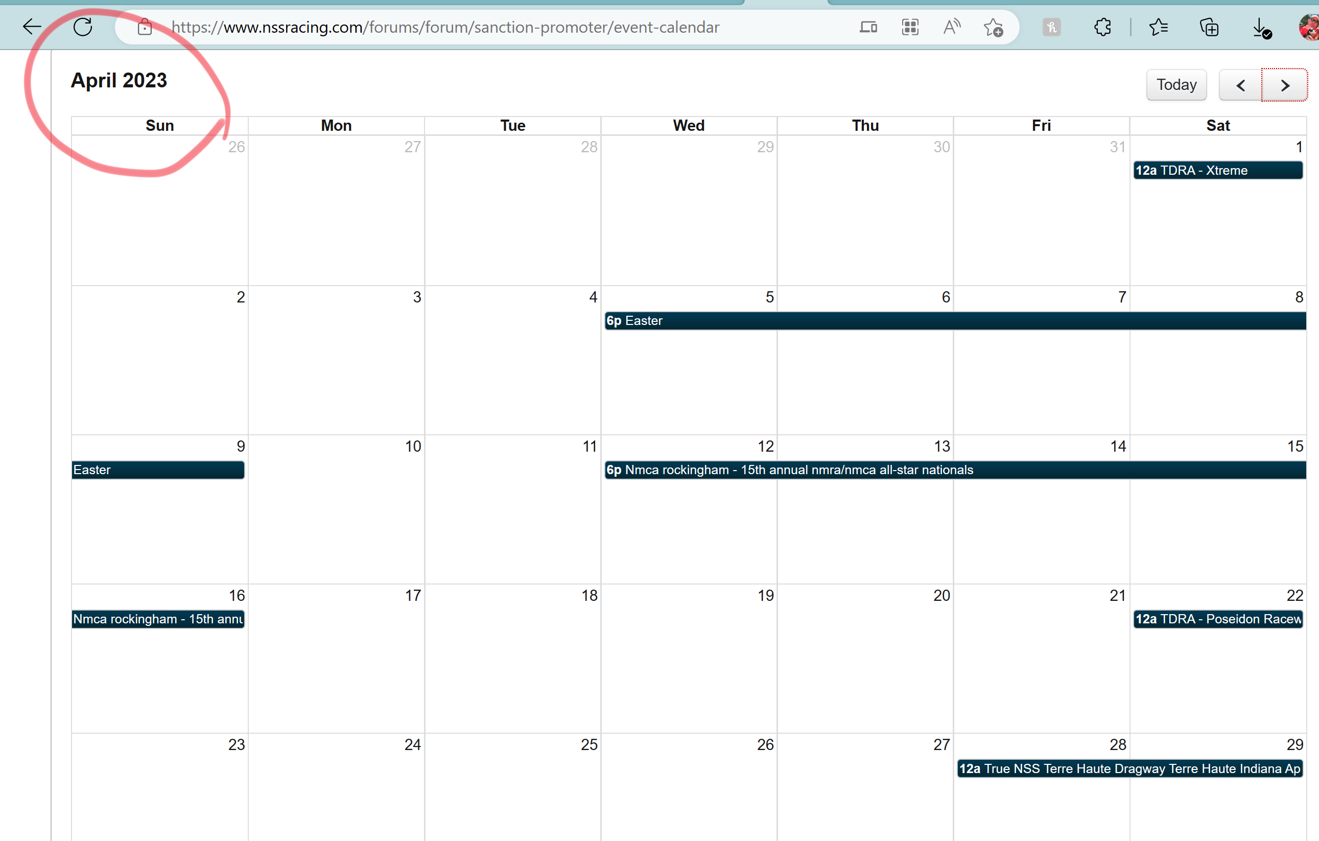 March 2022 Combined Racing Calendar – MoparStyle Racing